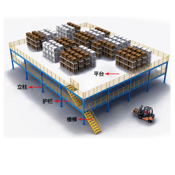 Galvanized Steel Platforms For Warehouse Mezzanine Floor Racking System