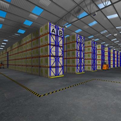 중국 자동차 부품 저장용 맞춤형 창고 팔렛 랙 판매용