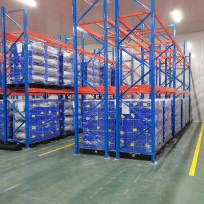 China Verstelbare planken palletopslagrek voor pakhuis palletopslagrek en koelopslag Te koop