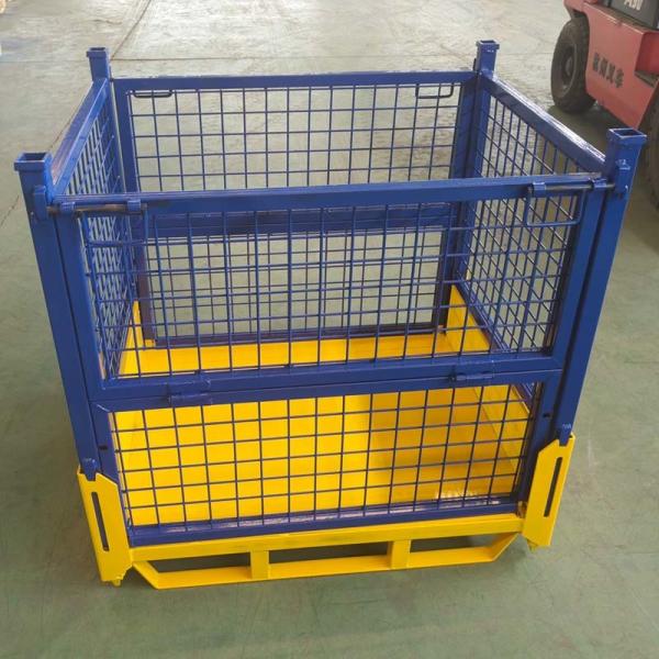 Stackable Durable Steel Foldable Wire Mesh Container  For Your Storage Requirements