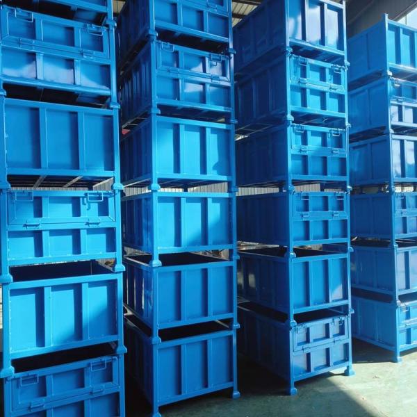 Stackable Durable Steel Foldable Wire Mesh Container  For Your Storage Requirements