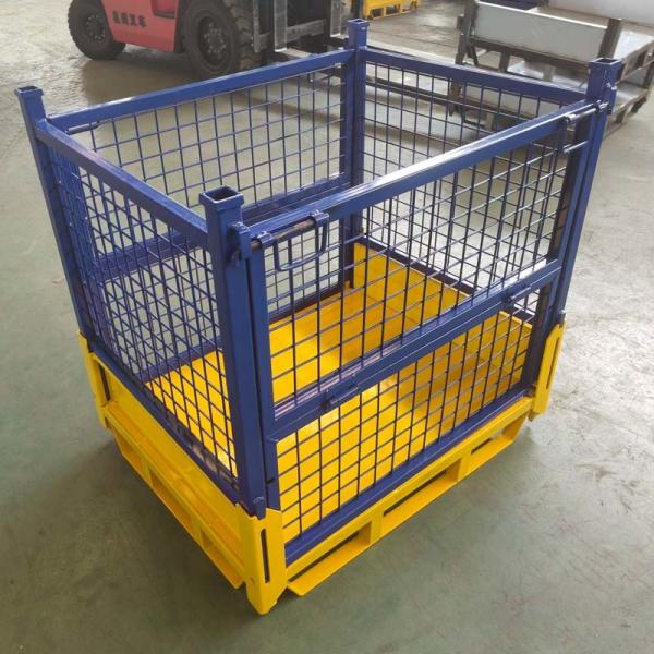 Stackable Durable Steel Foldable Wire Mesh Container  For Your Storage Requirements