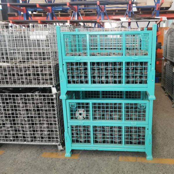 Stackable Durable Steel Foldable Wire Mesh Container  For Your Storage Requirements