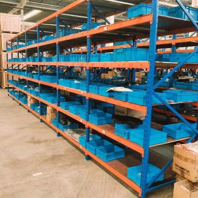 China 5 Shelves Customized And Adjustable Boltless Metal Shelving For Supermarket Needs for sale