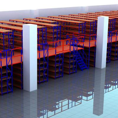 China Customized Warehouse Steel Storage Mezzanine Platforms With Steel Structure for sale