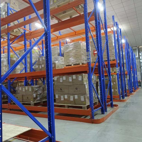 Steel Customizable VNA Very Narrow Aisle Racking For Narrow Aisle Pallet Shelf In Metal Material