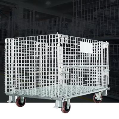 China Customized Storage Cage   Heavy Duty Wire Mesh Cage Metal Steel Wire Mesh Pallet Cage Manufacturer for sale