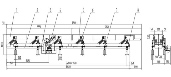 Three-mass Fully Balanced Vibratory Conveyor