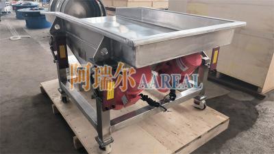 China Pequena dimensão móvel de frequência variável alimentador vibratório de aço inoxidável de qualidade alimentar com ROSTA novo conveyor shaker suspensão para arroz congelado for sale
