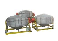 China Sanitary Stainless Steel Flow Thru Vibro Screen Machine 800mm Diameter 380V for sale