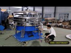 Máquina de escaneamento para pós minerais com dispositivo de elevação pneumático