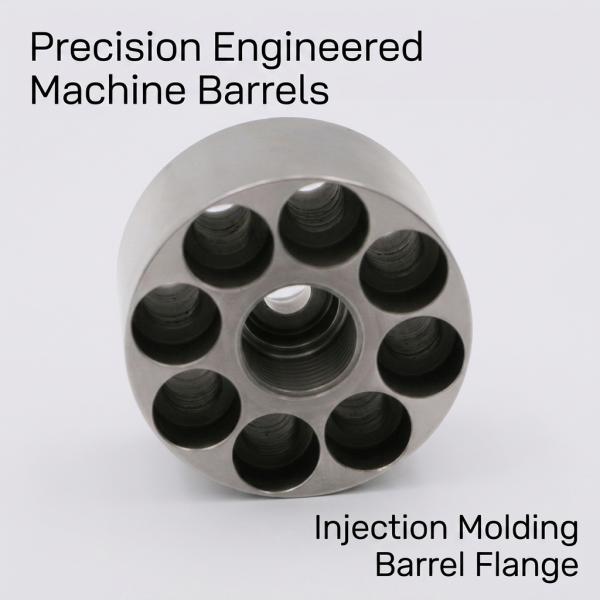 Quality Injection Molding Machine Bimetallic Screw Barrel NISSEI 40T Barrel Flange HRC 30 for sale
