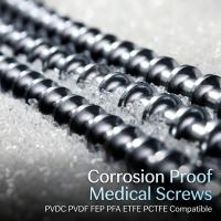 Quality 20mm - 120mm Plastic Screw PVDCPVDF Barrel Medical Screw Powder Sintering for sale