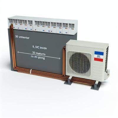 Cina Sistema VRF Mini DC Inverter con 8 Unità Interne 30m Tubazioni in vendita