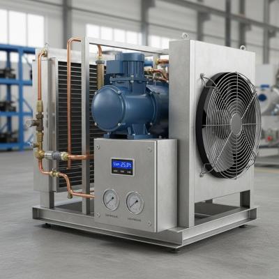 China R 410A Refrigerant On off LCAC Scroll Compressor Unit Suitable for Industrial Cooling and Temperature Control Solutions for sale