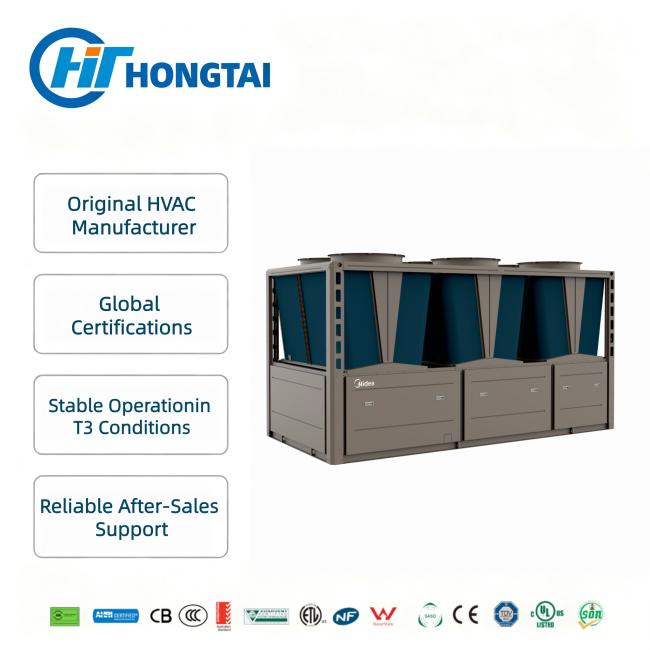 Data center installation showing chiller integration
