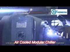 50hz 60hz air cooled modular chiller 60kw to 250kw r410a portable air chiller