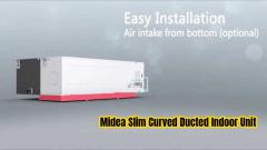 Midea Slim Curved Ducted Indoor Unit | Compact Comfort for Schools and Offices