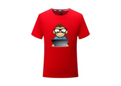 Cina Le magliette casuali di rinforzo unisex mettono la stampa in cortocircuito 100% del cotone della manica in vendita