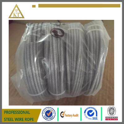 China 7x19 wire rope aircraft cable with pvc bag for sale