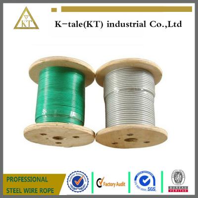 China lifting 3mm pvc coated galvanized steel wire rope for sale