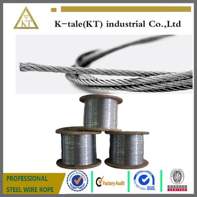 China High quality 1x7 thin 304 stainless steel wire Rope/steel strand steel wire cord/steel wire rope for sale