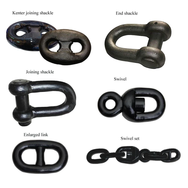 Alloy Steel Stud Anchor Marine Ship Chain Mooring With CCS Certificate