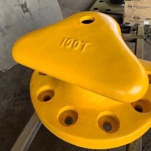 China 100T T Hoofd gietijzeren schip Bollard Boat Bollard gegalvaniseerde mooring bescherming Te koop