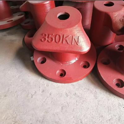 China 350KN Tee Type Cast Iron Ship's Bollard Mooring Bitts Galvanized Marine Boat Ship Shore for sale