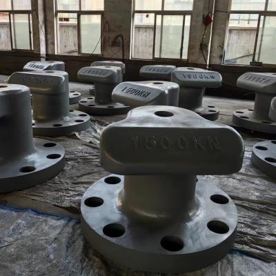 China 1500KN T-Kopf-Gusseisen-Dockpfähle Hafenpoller verzinkter Festmacher-Schutz zu verkaufen