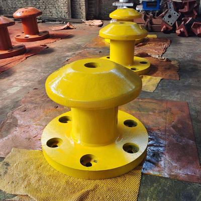 中国 柱型鋳鉄 HT200 係船ビット ポートボラード 研磨ドック係船 550KN 販売のため