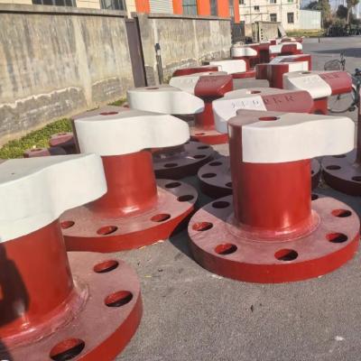 Китай 1500KN T-образный чугунный кнехт T-образной головки, палубные кнехты для швартовки судов, полировка продается