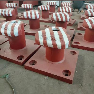 중국 150KN T형 Cast Iron HT200 매어링 보러드 Cast Bollard Galvanized 선박 도킹 판매용