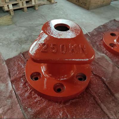 China Tee Type 250KN Cast Iron HT200 Boat Mooring Bollard Galvanized Maritime Bollard for sale
