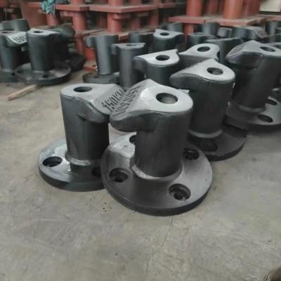 Китай 150KN T-образный чугунный кнехт для лодок, яхтенный кнехт, окрашенный битумом для судового оборудования продается