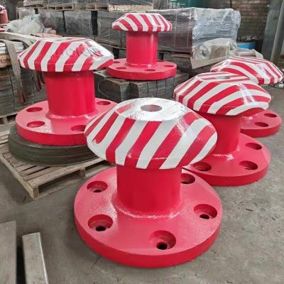 중국 鋳鉄 450KN 기둥 도크 보러드 크로스 비트 보러드 닦은 매킹 보호 판매용