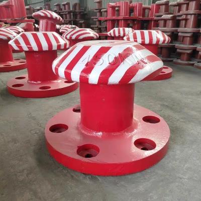 중국 기둥형 주사철 단일 비트 볼러드 포트 롤러드 선박 도킹 450KN 판매용