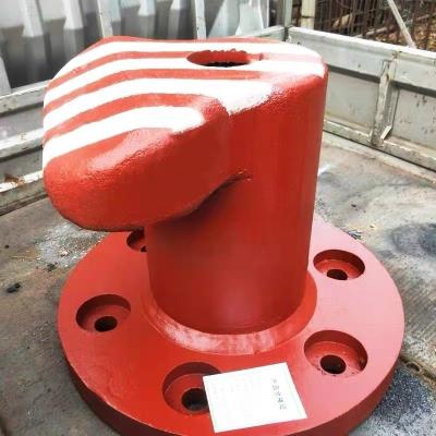 중국 550KN T형 주철 HT200 선박 부두 볼라드 아연 도금 대형 선박용 판매용