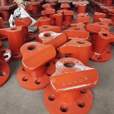 중국 250KN 티 타입 Cast Iron Dock Bollards Cross Bitt Bollard Galvanized Mooring 보호 판매용