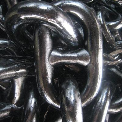 China 60mm Grade3  High - Strength Alloy Steel Spray Paint  Stud Link Anchor Chain for sale