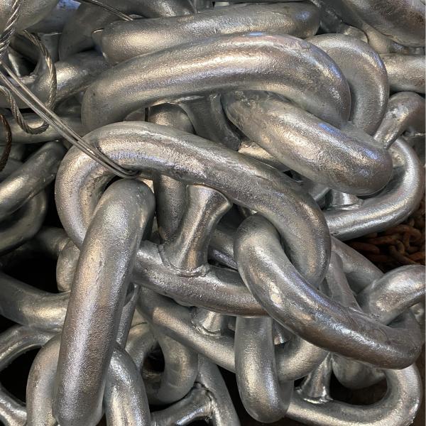 Quality 70mm Grade 3 High Strength Alloy Steel Spray Paint Stud Link Anchor Chain for sale