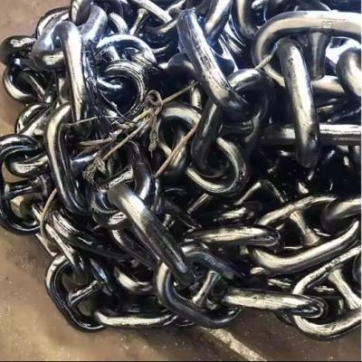 China 46mm Yacht Anchor Chain High Strength Alloy Steel Spray Paint Berthing Assistance for sale