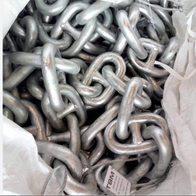 Cina 52mm Galvanizzato Stud Link Ancoraggio Catene di fondo marino di coinvolgimento U1 U2 U3 in vendita