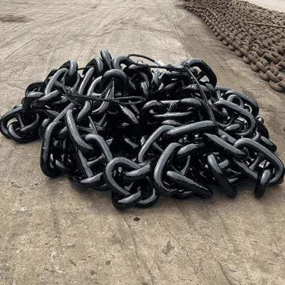China 40mm Boat Anchor And Chain Grade 3 Spray Paint Stud Link for sale
