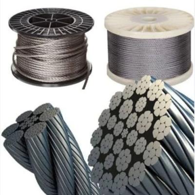 Cina 12 mm 6*19 nucleo di fibre Trattamento di galvanizzazione Filtro di acciaio ad alto tenore di carbonio Filtro marino in vendita