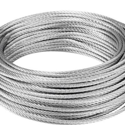 Cina 9 mm nucleo di fibra Trattamento di galvanizzazione Corda di filo di acciaio ad alto tenore di carbonio Corda di filo di ferro marino in vendita