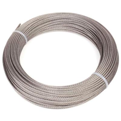 China 6mm Steel Core Galvanizing Double Strand Twisted Wire Rope For Marine Cranes for sale