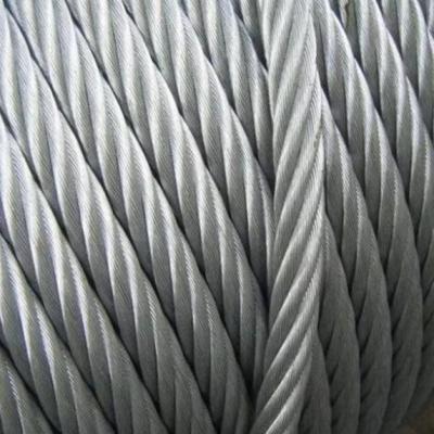 Cina Trattamento galvanico con anima in acciaio da 24 mm  Cavo d'acciaio ad alto tenore di carbonio  Cavo marino in vendita