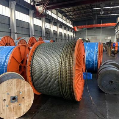 Cina 22 mm 8x37 galvanizzante di fibra di carbonio di alto livello nucleo triplo strato contorto filo di filo marino in vendita