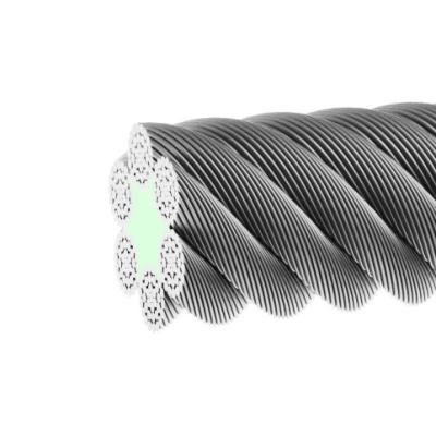 China 18mm Galvanized Steel Wire Fiber Core Marine Wire Rope For Marine Deck Cranes for sale